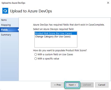 azure devops upload casecomplete support