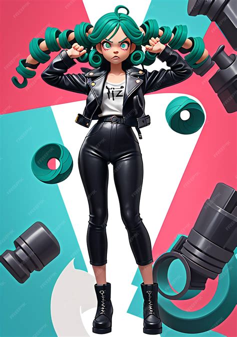Premium Ai Image 3d Anime Character 3d Anime Girl Character