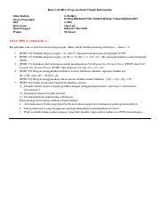 Kuis Logika Pdf Kuis LOGIKA Program Studi Teknik Informatika Mata Kuliah Dosen Pengampu