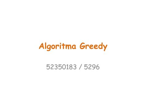Algoritma Greedy Pptx
