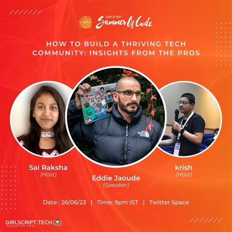 Girlscript Summer Of Code On Linkedin Gssoc23 Techcommunity Insightsfrompros Eddiejaoude