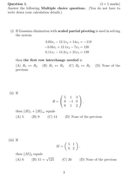 solved question 1 3 x 5 marks answer the following