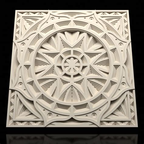 3d Wall Panel Stl File For Cnc Router And 3d Printing Cnc File For Wood 3d Wall Art Panel 3d