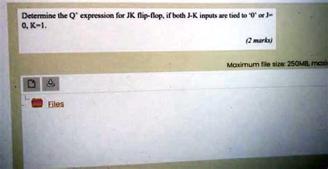 solved determine the q expression for jk flip flop if both j k inputs