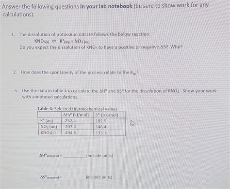 solved answer the following questions in your lab notebook