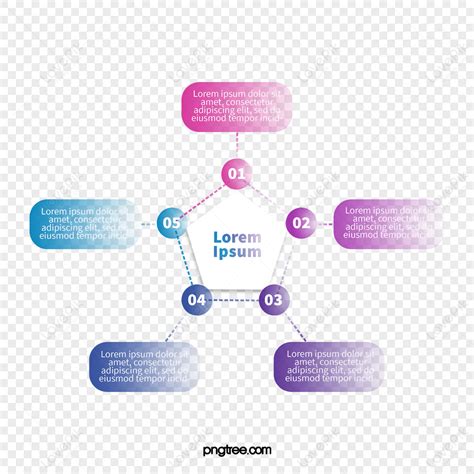 그라데이션 일러스트 단계 Infographic 예문 원 상표 소책자 Png 일러스트 무료 다운로드 Lovepik