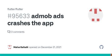Admob Ads Crashes The App · Issue 95633 · Flutterflutter · Github