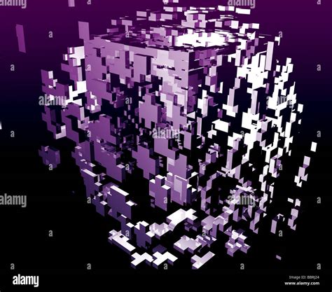 Abstract Background Illustration Of Shattered Exploding Geometric