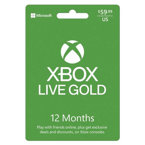 Xbox Live Gold 12 Months Gift Card - Walmart.com