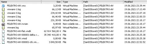Vmdk File Missing Only Flat And Delta File Left Vmware Vsphere