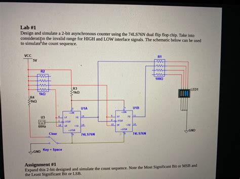 Solved Lab Design And Simulate A Bit Asynchronous Chegg