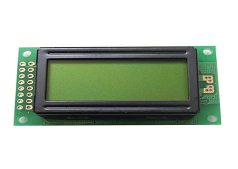 Yellow Green 0802 Dot Matrix Lcd Display Module Cob Type Character 2