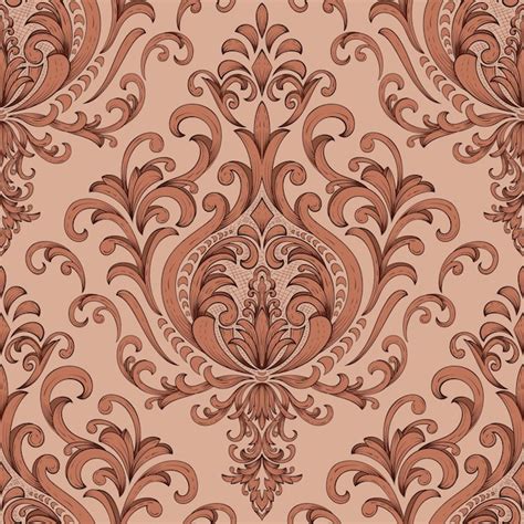 Premium Vector Damask Seamless Pattern Element