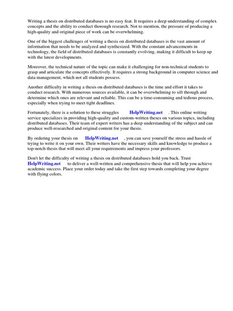 Term Paper On Distributed Database Pdf Databases Sql