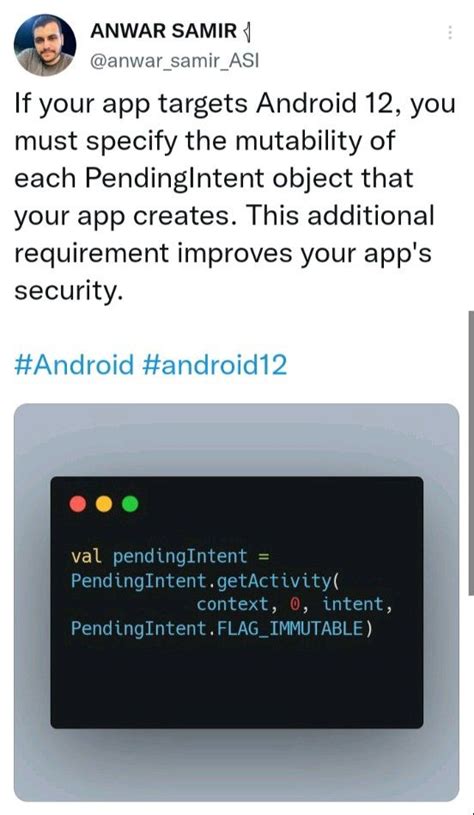 Anwar Samir On Linkedin Android Androiddevelopment Android12