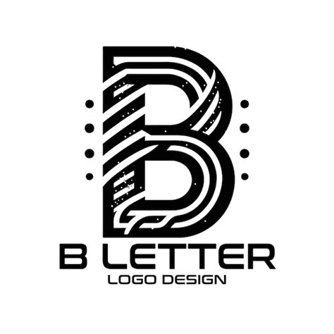 B Letter Vector Logo Design Premium Ai Generated Vector