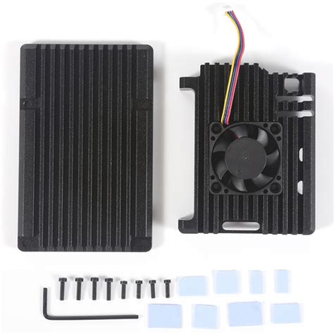 เคสอลูมิเนียมพร้อมฮีทซิงค์พัดลมทำความเย็น Pwm หม้อน้ำหล่อเย็นแบบแอคทีฟเปลือกโลหะสำหรับ