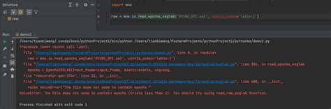 Error Reading EEGLAB File Buffer Too Small Issue 10012 Mne Tools