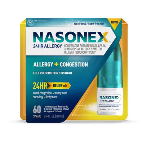 Nasonex 24hr Allergy Relief Nasal Spray Non Drowsy Allergy Medicine