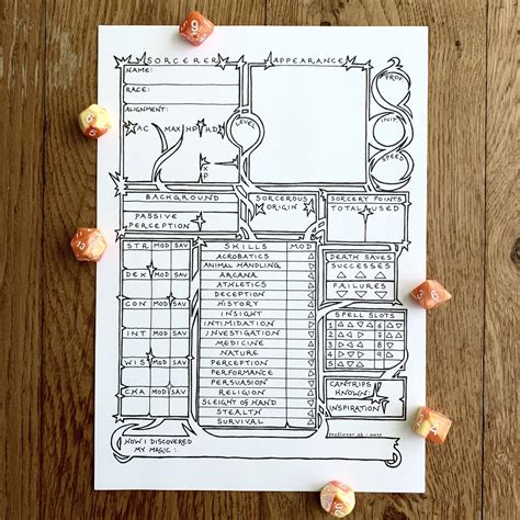 Character Sheets — Penflower Ink Artofit