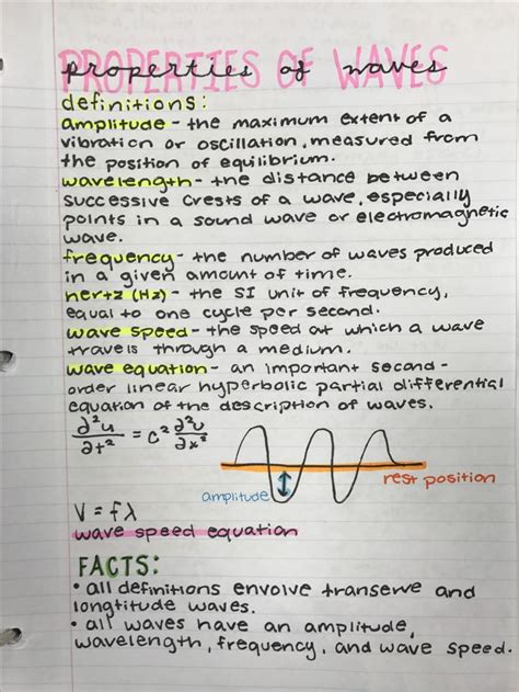 Cute Way To Take Notes For School It Is Simple And Easy To Read Science Notes School Notes