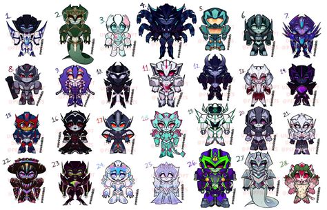 Tf Chibi Adopts Open By Peppiemints On Deviantart