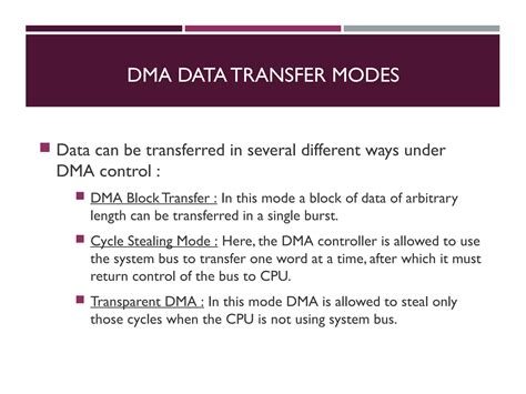 Modes Of Transfer In Inputoutput Organization Ppt Computing Technology And Computing