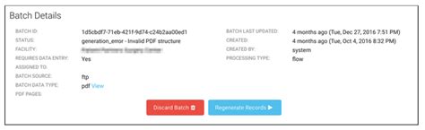 Monitoring Form Batch Imports