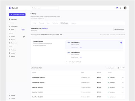 saas admin panel payment page saas admin panel software ui design