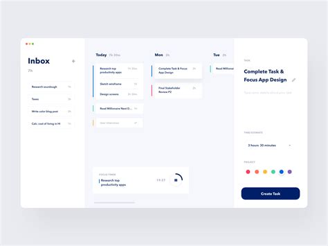 Productivity App Ui V1 By Gareth Johnson On Dribbble