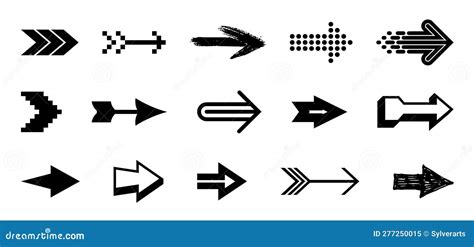 Arrow Symbols Big Set Of Different Shapes Styles And Concepts Cursors For Icons Or Logo