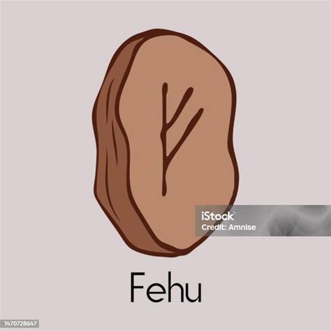 룬 페후 고대 스칸디나비아 룬 문자 룬 시니어 푸타르카 마술 의식 종교적 상징 예측과 부적 흰색 바탕에 나무 룬 문자입니다 Vajrayana Buddhism에 대한 스톡