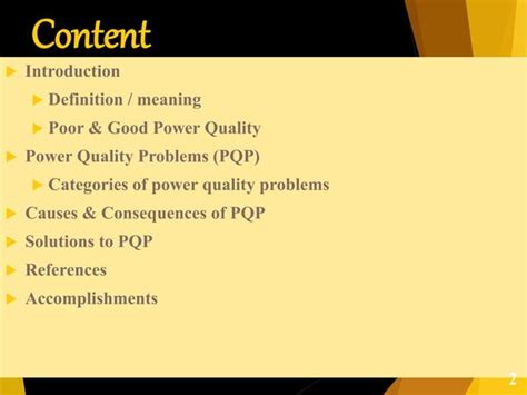 Power Quality Problems And Solutions Power System Pptx