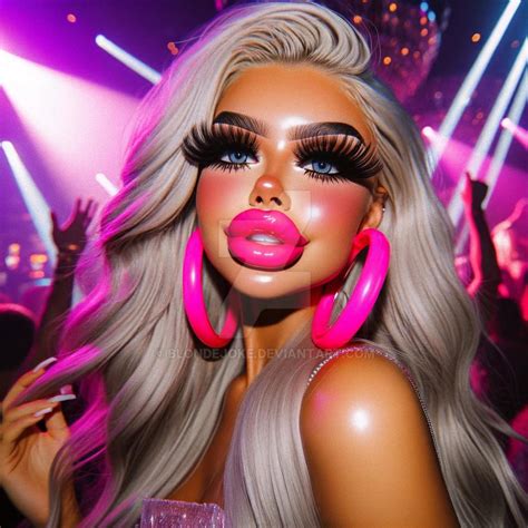Lip Filler Chav Bimbo By Blondejoke On Deviantart
