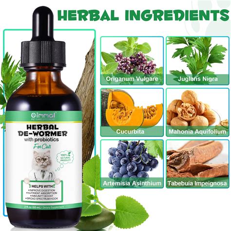 60ml Cat Wormer Liquid Natural Liquid Wormer Forcats Intestinal Tract