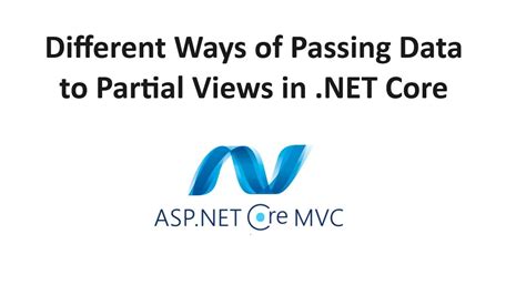 A Guide To Different Ways Of Passing Data To Partial Views In Net Core