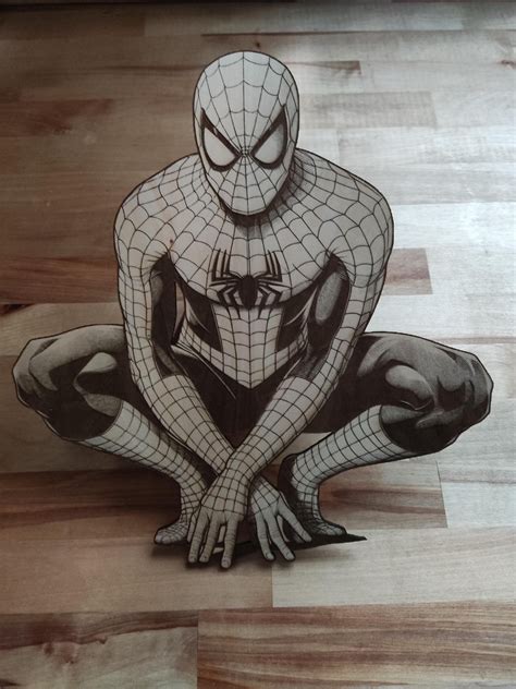 Spiderman Engraving Etsy