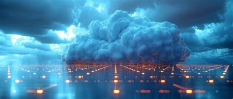 Premium Photo Storage Of Data Cloud Computing Computer Networks Communications Conceptual