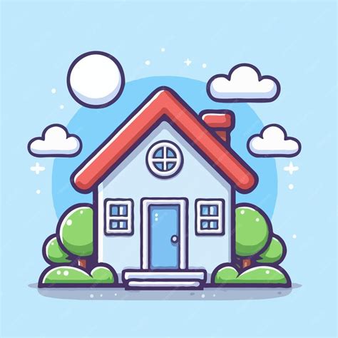 Premium Vector Cartoon House Vector Art Illustration