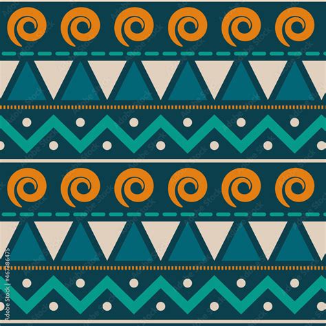 Aztec Pattern Blue Aztec Pattern Blue
