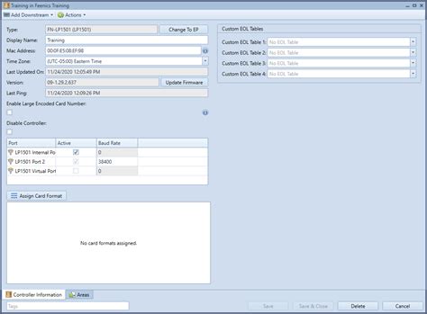 Adding Controllers To Feenics