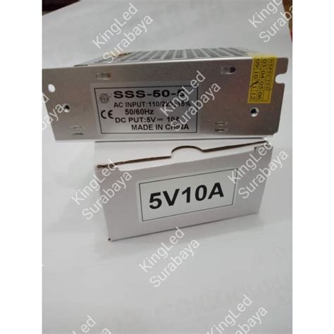 Jual Adaptor 5v 10a Power Supply Switching Jaring 10 Ampere 5 Volt Dc