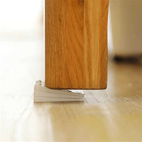 Buy 12 Pcs Plastic Shims White Furniture Wedge Shims Stackable Table