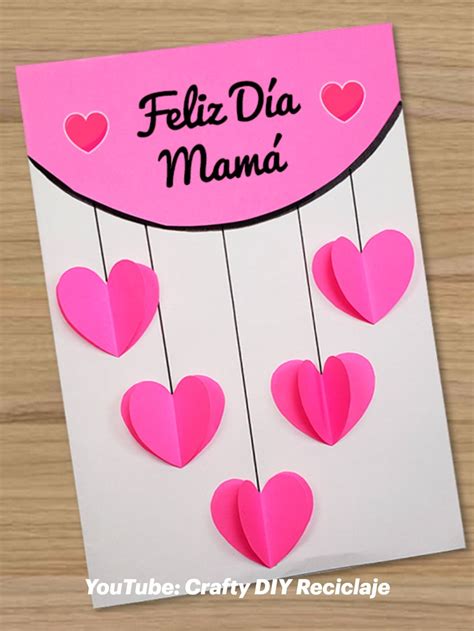 💜 Linda Tarjeta Para El DÍa De La Madremujer 💜 Tarjetas Creativas