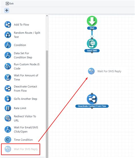 How Can I Set Up An Sms Flow To Wait For A Reply Before Sending Further