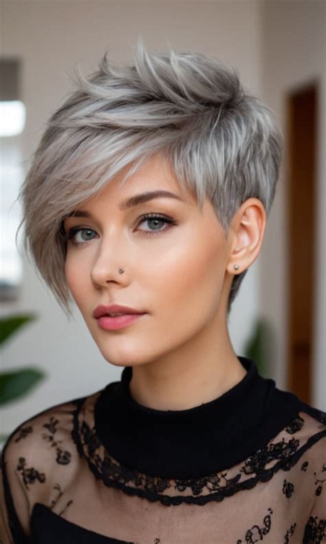 20 Stunning Gray Pixie Haircut Styles To Refresh Your Look Best Review