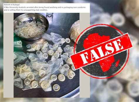 No Viral Photo Of Used Condoms Cleaned And Sold As New Not From Kenya Africa Check
