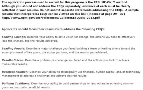 Five Page Resume Format For Two Current Ses Candidate Development Programs Resume Place