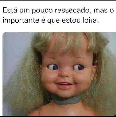 Está Um Pouco Ressecado Mas O Importante é Que Estou Loira Memes