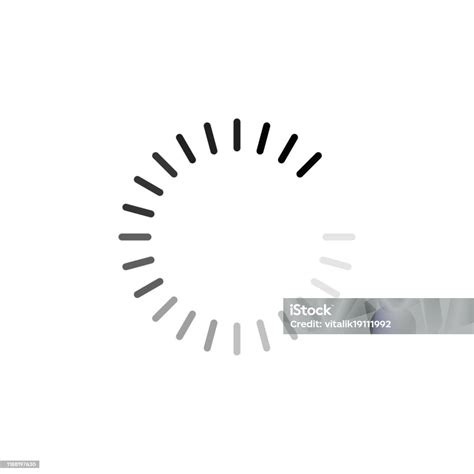 원형로드 인터넷 데이터 기호를로드합니다 비즈니스 네트워크 격리 아이콘입니다 벡터 일러스트레이션을 다운로드합니다 0명에 대한 스톡